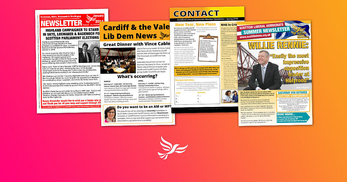 Example Member Newsletters - Liberal Democrats
